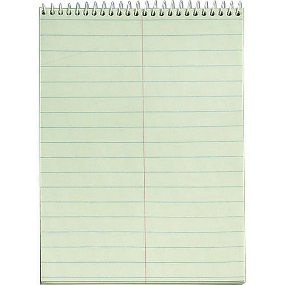 TOPS Green Tint Steno Books - 60 Sheets - Wire Bound - Ruled - 6" x 9 ...