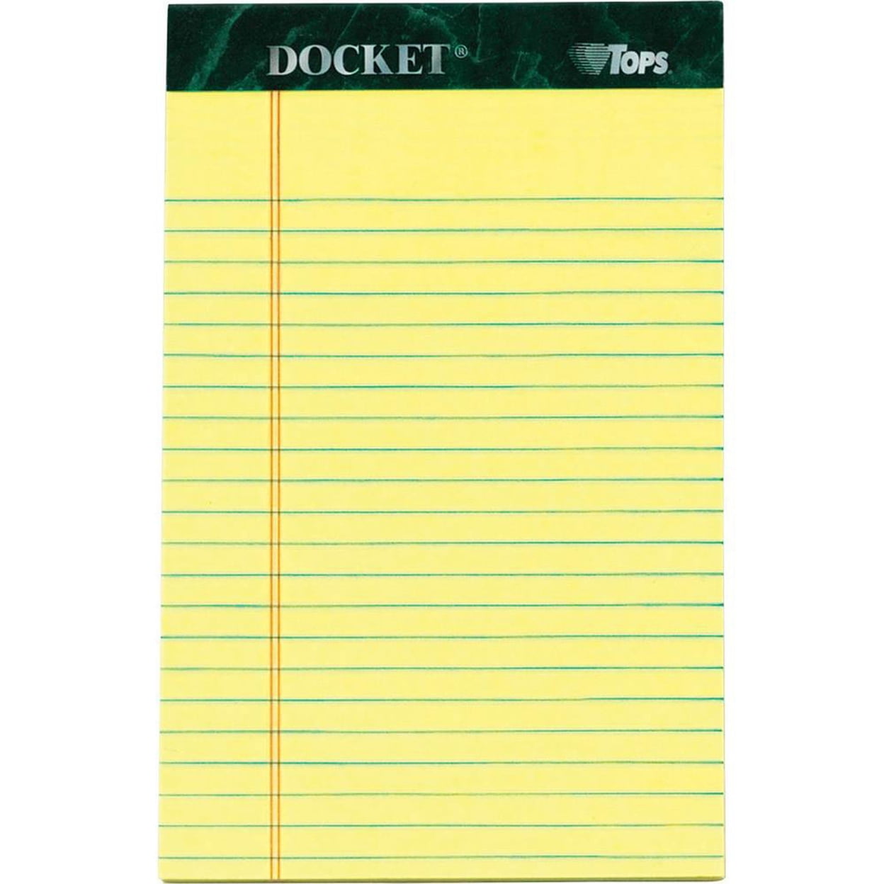 TOPS Jr. Legal Rule Docket Writing Pads - 50 Sheets - Double Stitched ...