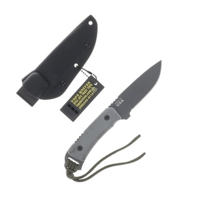 TOPS Knives TOPS Overlander Fixed Blade Knife 4in Plain Tactical Gray ...