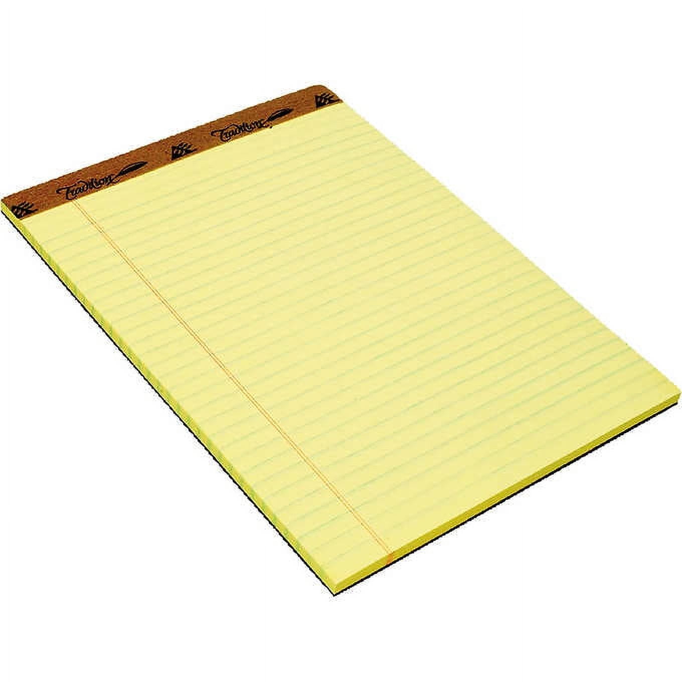 TOPS Perforated Legal Ruled Letter Pad, Canary Yellow, 8-1/2" x 11-3/4 ...