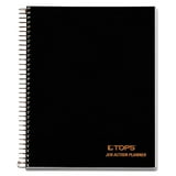 TOPS Products Jen Action Planner, Narrow Rule, Black Cover, 8.5" x 6.75 ...