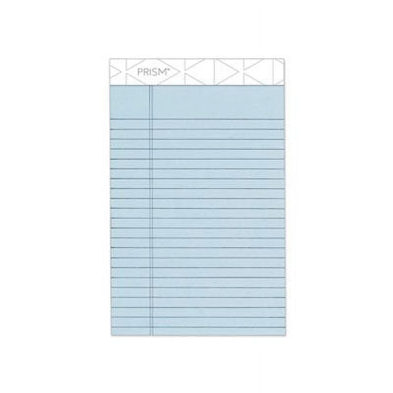 TOPS Prism Plus Legal Lined Writing Pads, 5 x 8, Pastel Blue, 50 Sheets ...