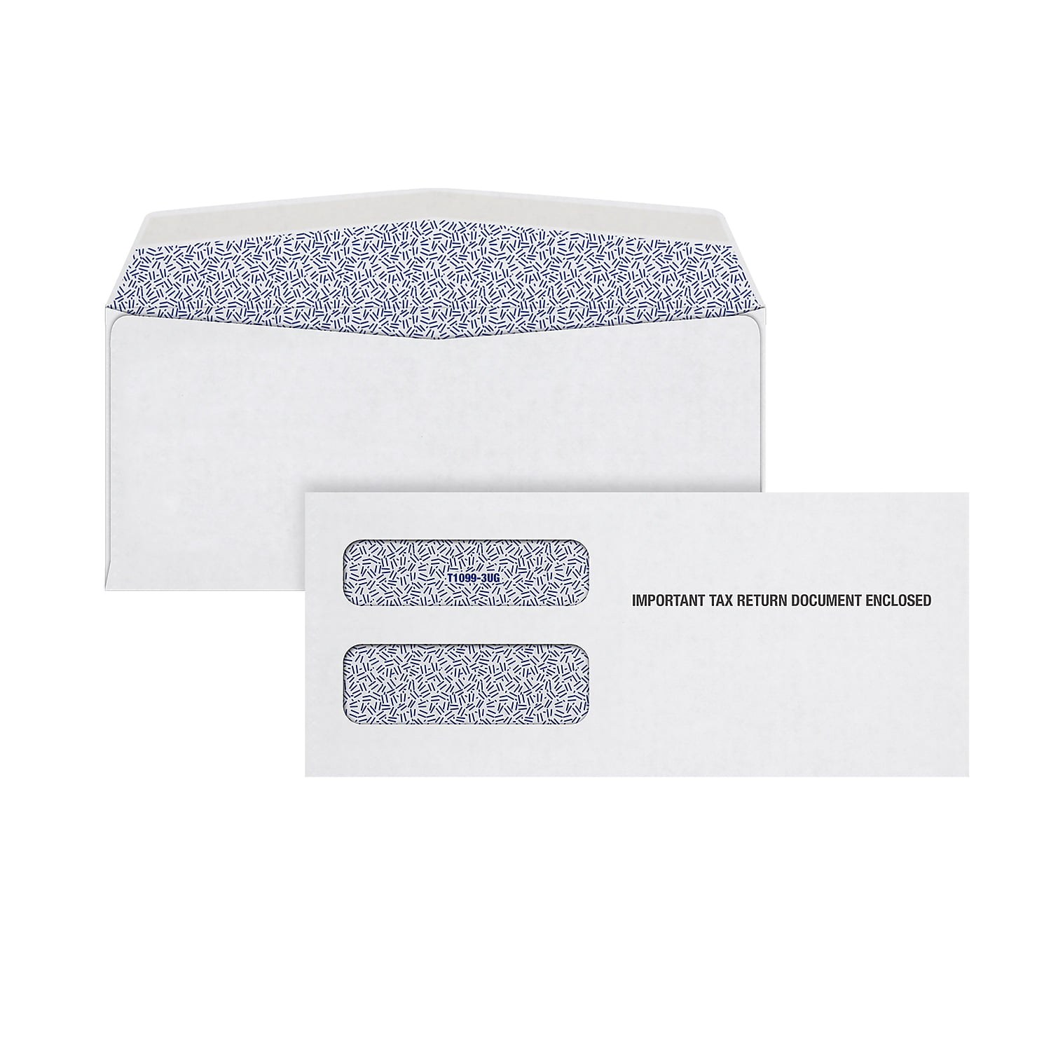 TOPS Security Tinted Double Window 1099 Tax Form Envelope White 100 ...