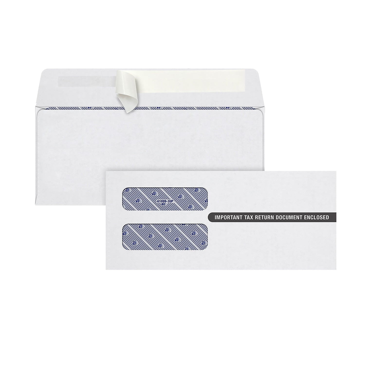TOPS Self Seal Security Tinted Double Window Envelope 3.75" x 8.5 ...