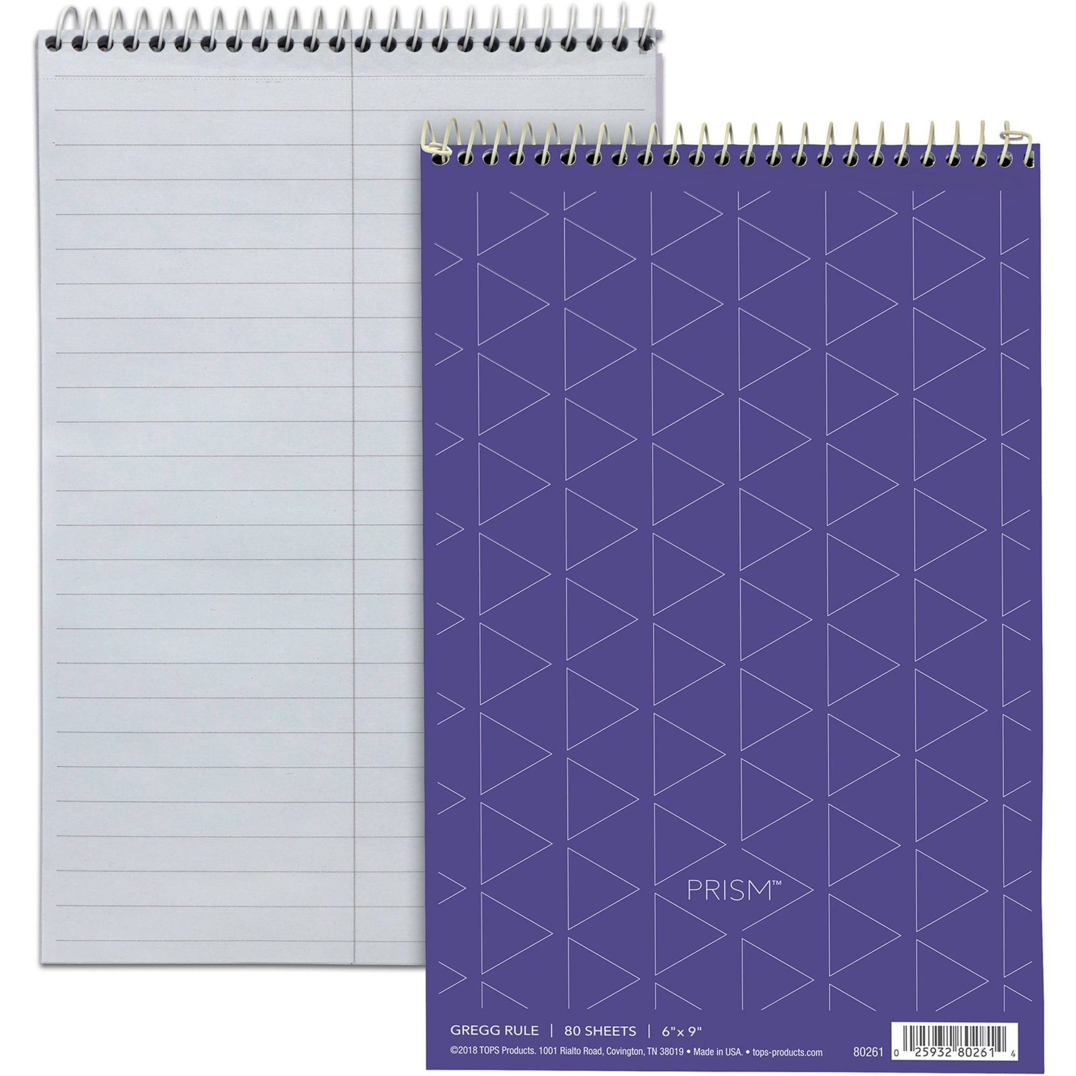 TOPS Spiral Steno Notebook, Gregg Rule, 6" x 9", 80 Sheets, 4 Pads per ...