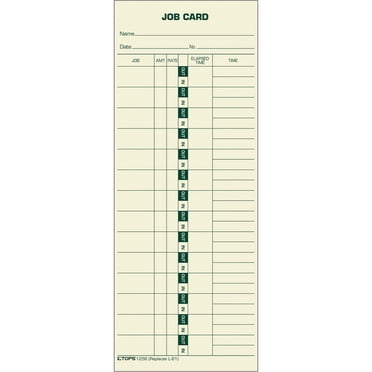 Yescom 100 Count Monthly Time Clock Cards Timecard for Employee ...