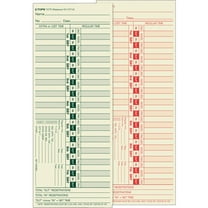 TOPS 2-Sided Weekly Time Cards, Manila, 500/Box, TOP1260 - Walmart.com