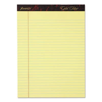 TOPS, TOP20032, Gold Fibre Premium Rule Writing Pads - Letter, 4 / Pack ...