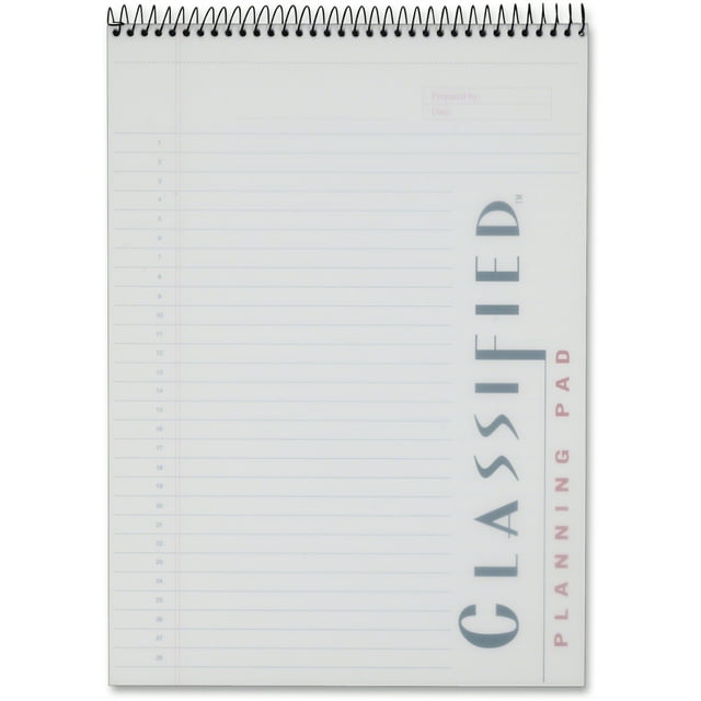 TOPS, TOP99710, Docket Gold Classified Planning Pad, 1 Each - Walmart.com