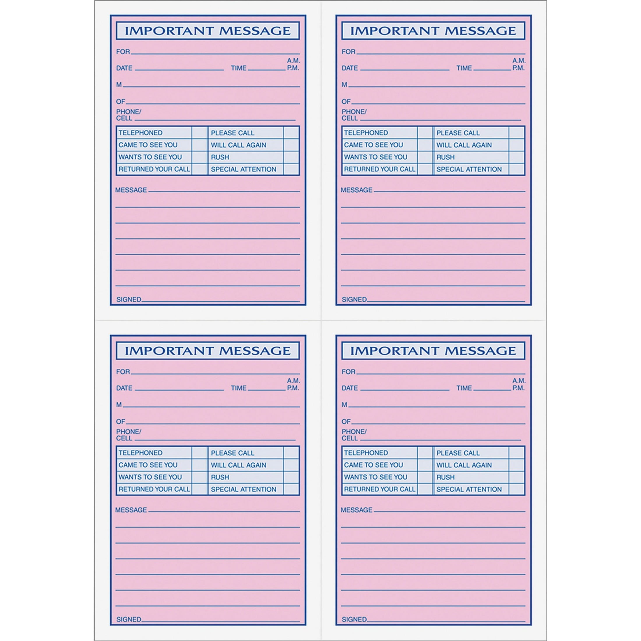 TOPS Contact List Notebook, Telephone Message Book with Fax/Mobile ...