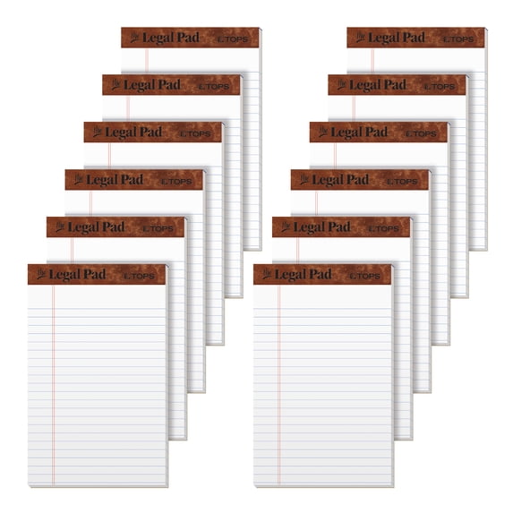 BULK TOPS The Legal Pad, Small Jr. Legal Rule Writing Pads, 5 x 8 in ...