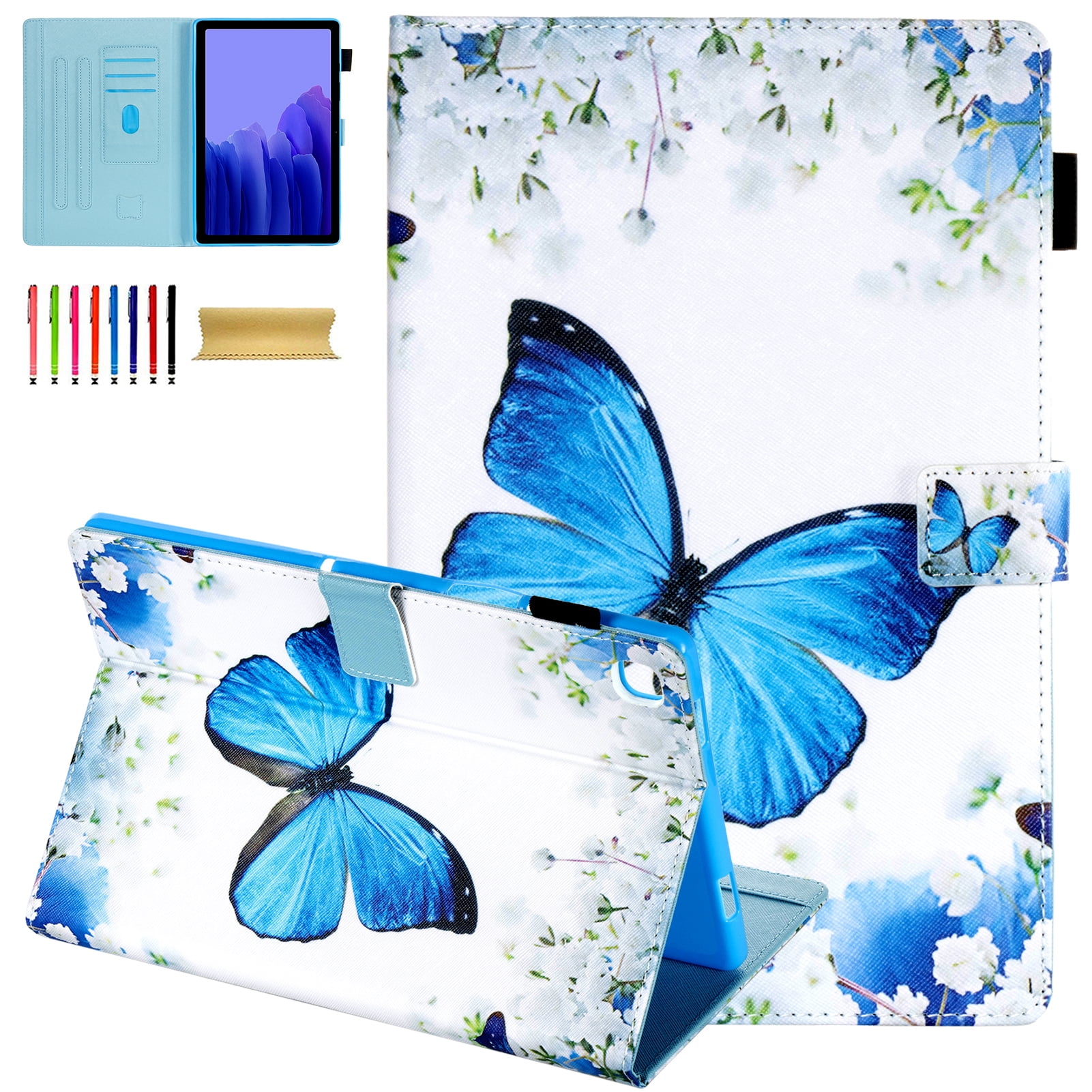 TOPSHE Samsung Galaxy Tab A7 Case SM-T500, Multi-angle Folio Stand ...