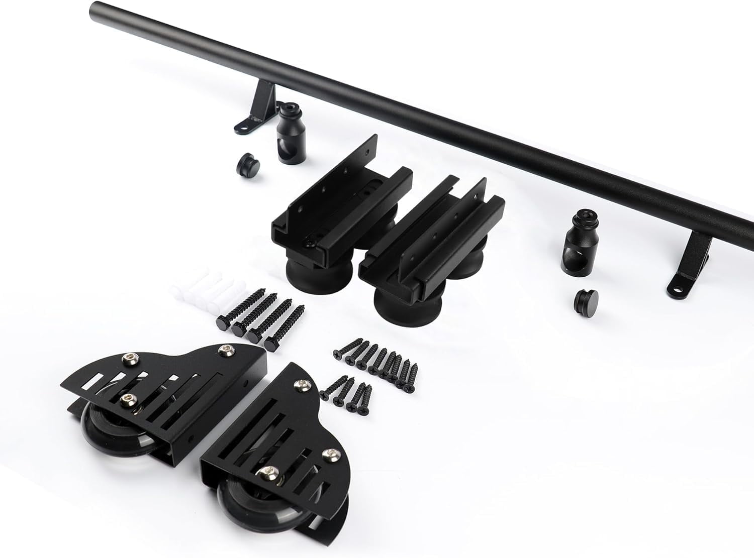 TOPSON Rolling Library Ladder Hardware Kit, Telescopic Upper Roller ...