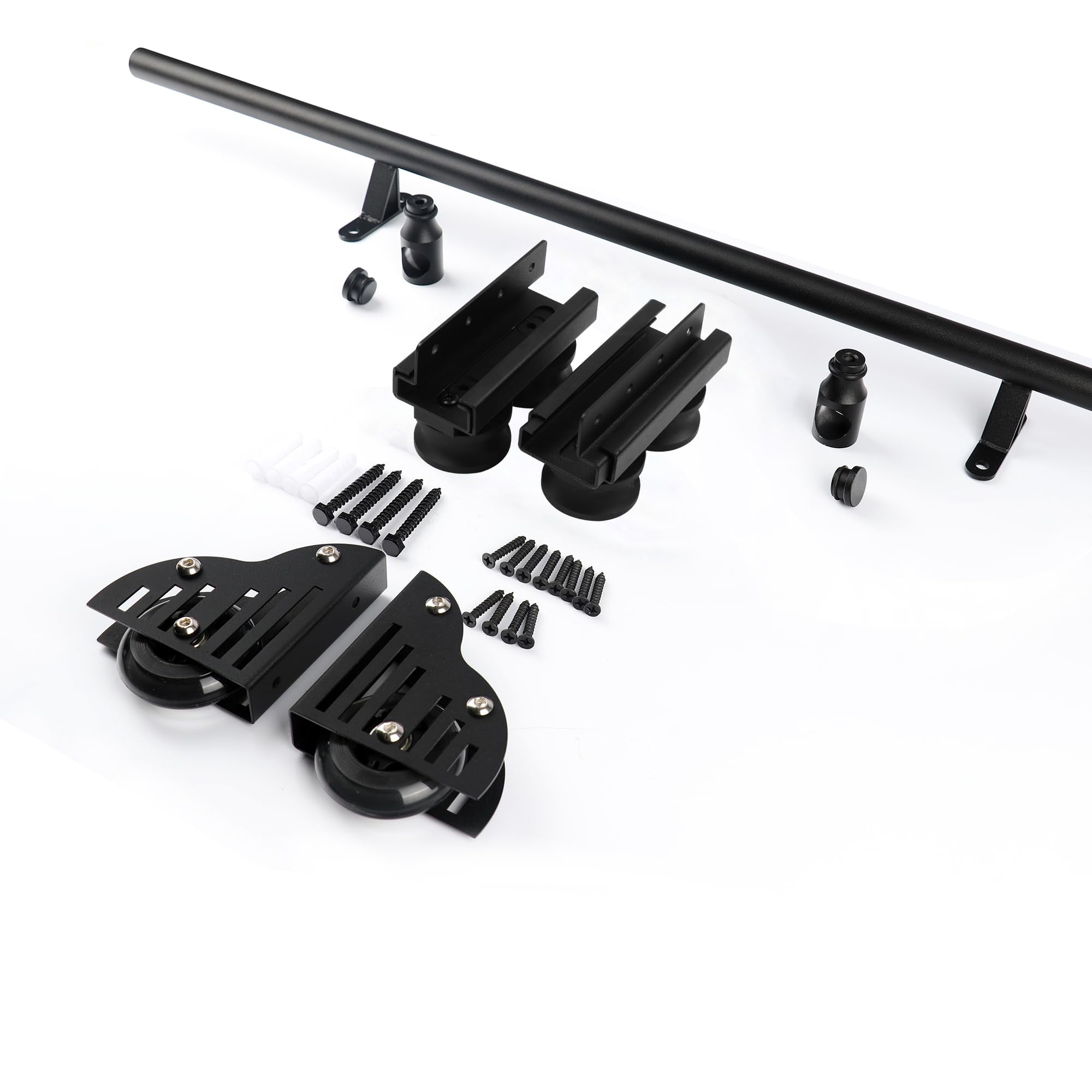 TOPSON Rolling Library Ladder Hardware Kit, Telescopic Upper Roller ...