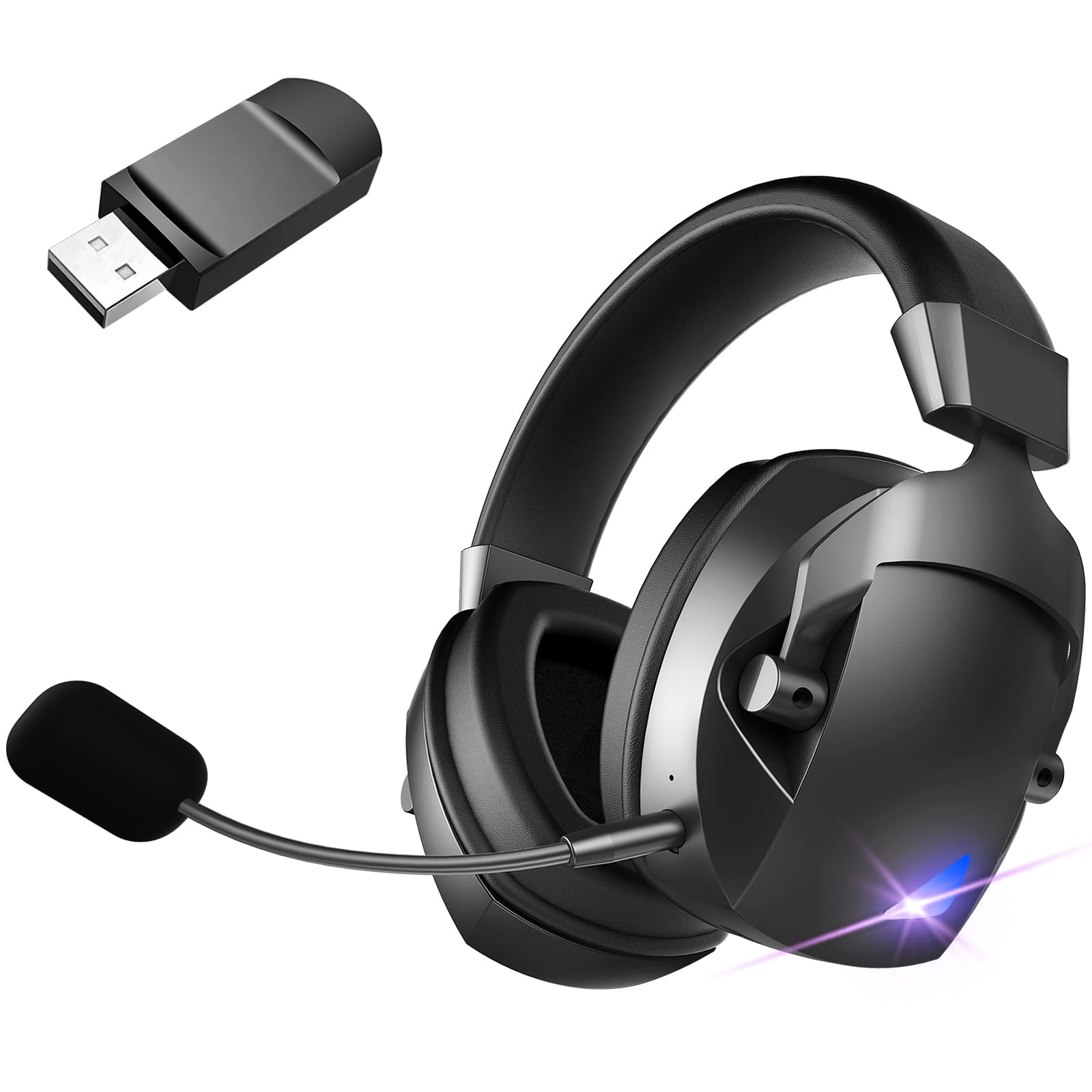 TOPSPEED Gaming Headset with USB Dongle for PS5, PS4, PC, Switch ...
