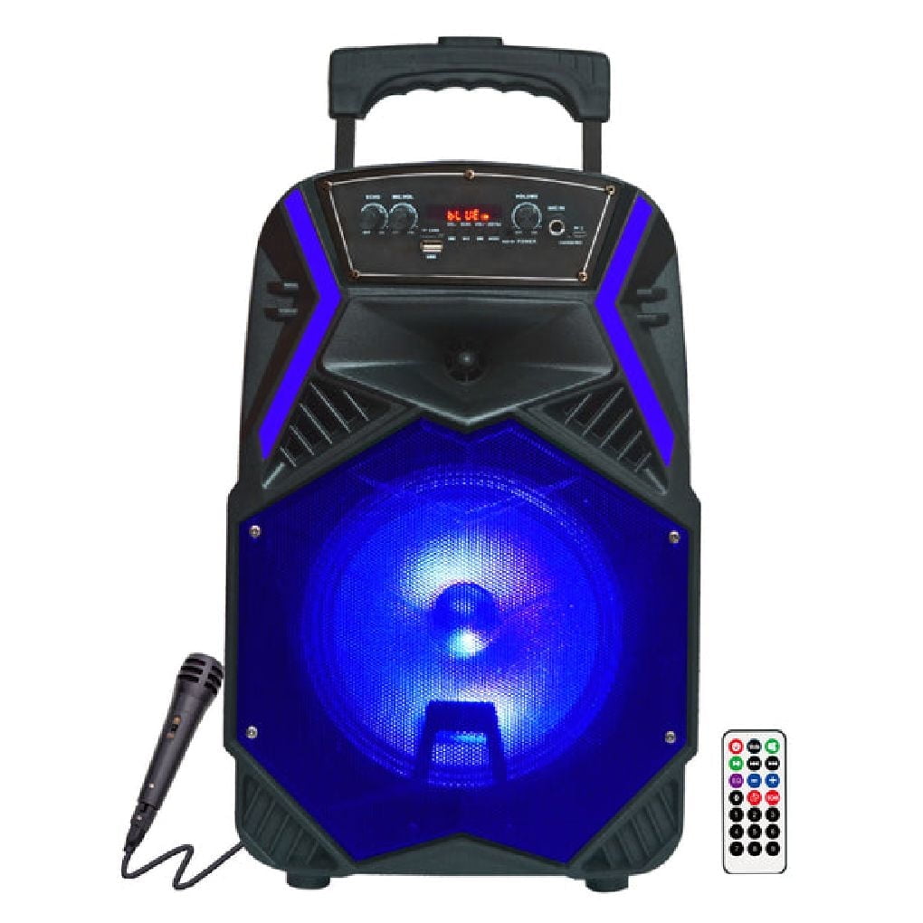 TOPTECH Angel-8 Bluetooth Speaker, 8" Woofer, 1600W Sound, Blue ...