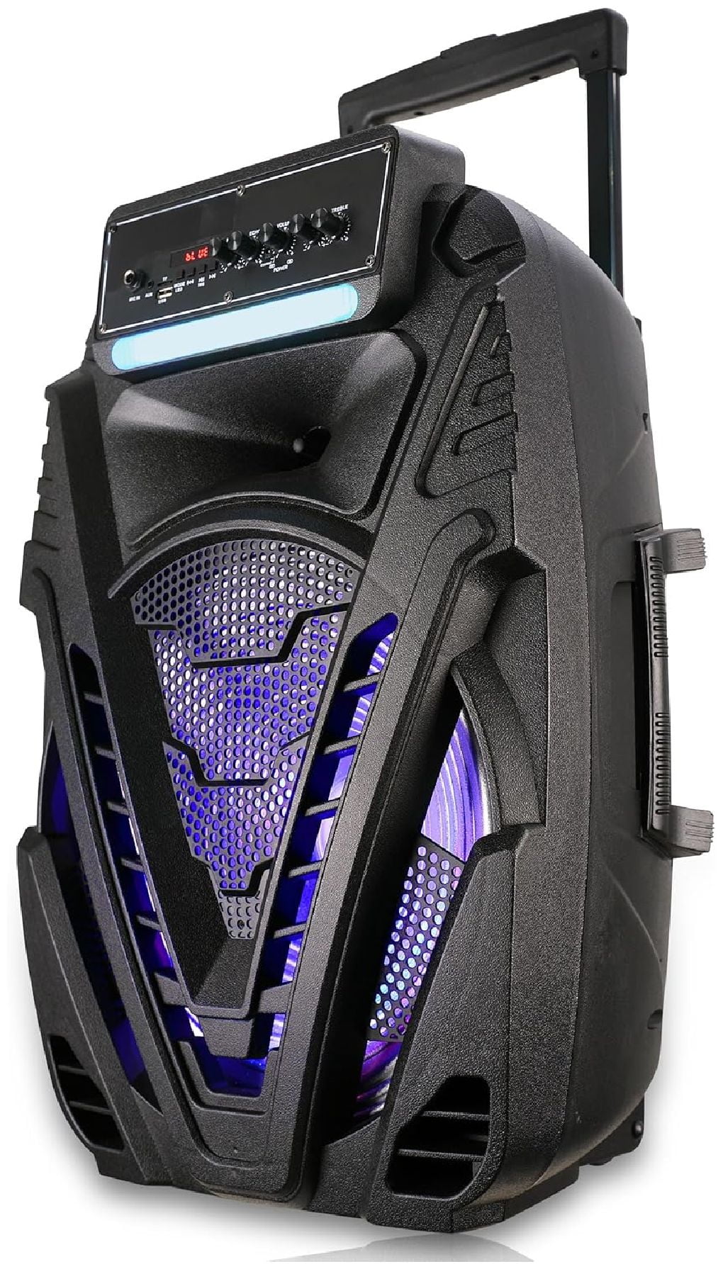 TOPTECH SPARK-15 Bluetooth Speaker, 15" Woofer, LED Lights, Black ...