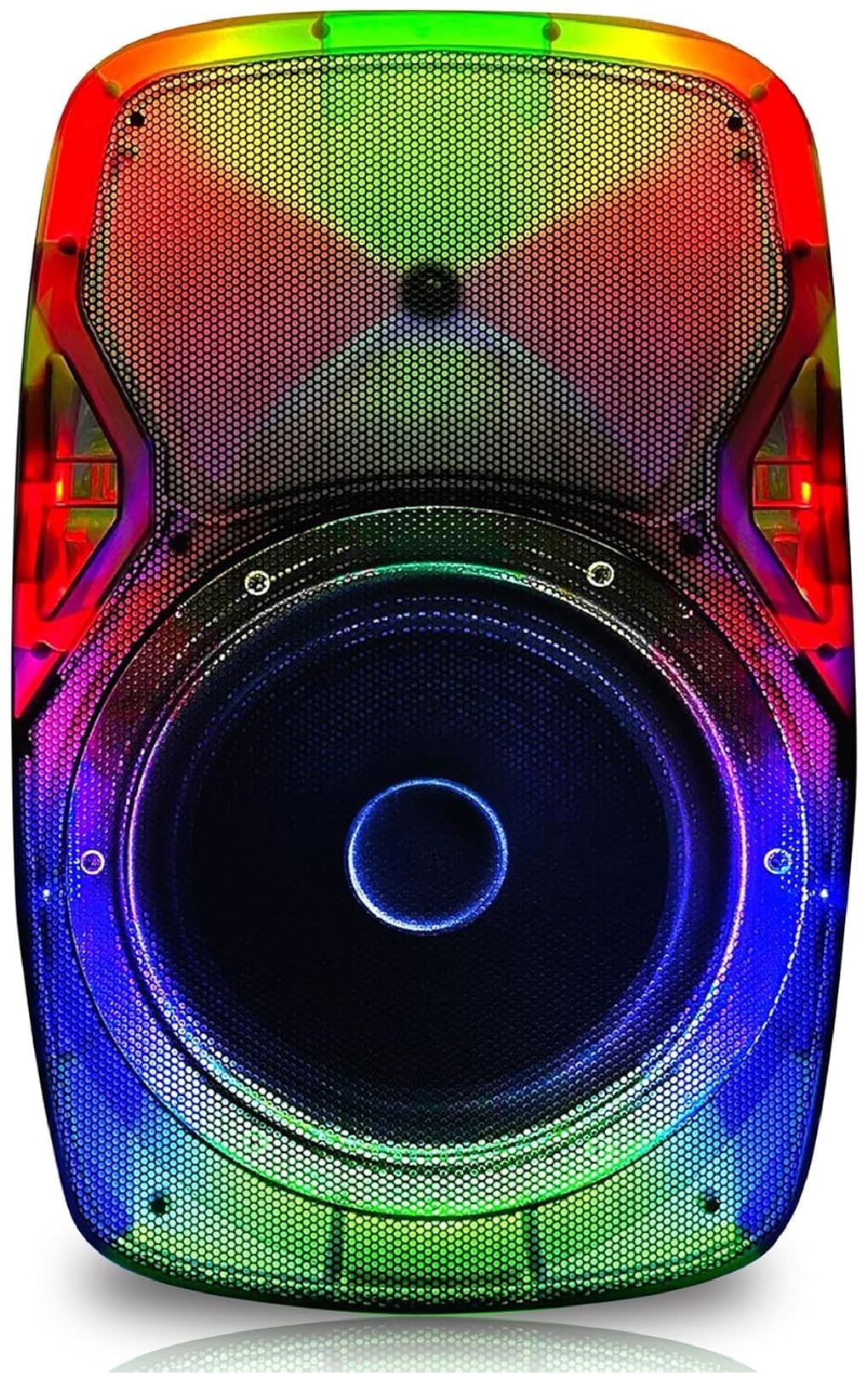 TOPTECH STAR-115 Bluetooth Speaker, 15" Woofer, Flame Lights, Black ...