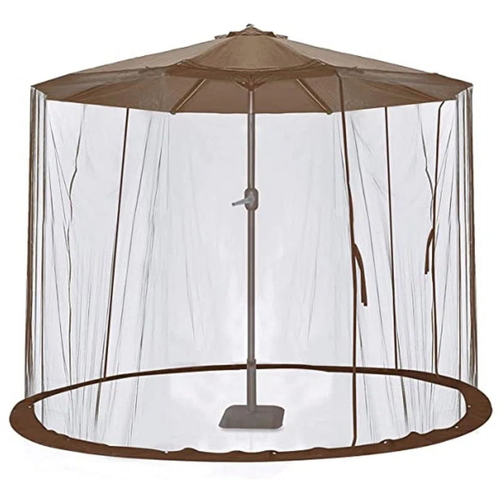 Topteng 10ft Patio Umbrella Bug Screen, Adjustable Mesh Netting, Zipper ...