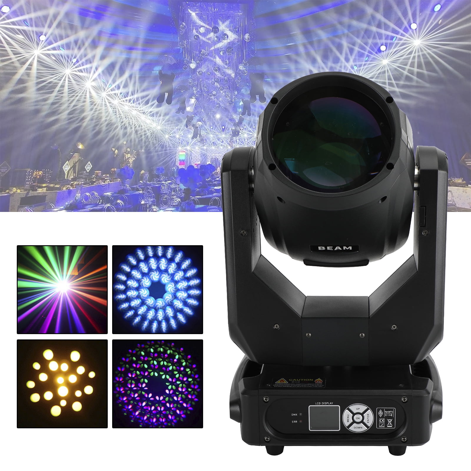 TOPTENG 275W LED Logo GOBO Projector Waterproof DJ Effect Light ...