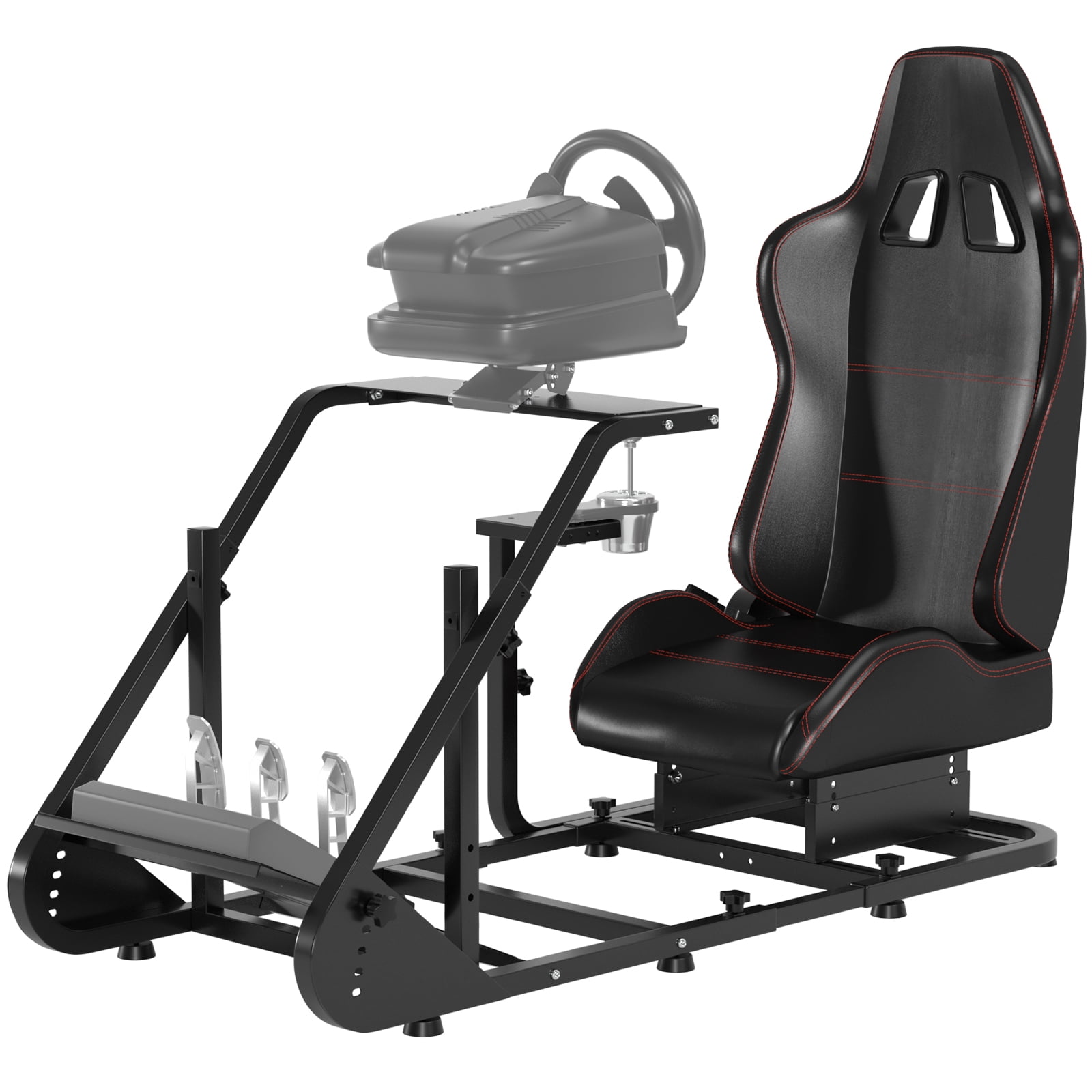 TOPTENG Racing Simulator Cockpit with Seat for Logitech, Thrustmaster ...