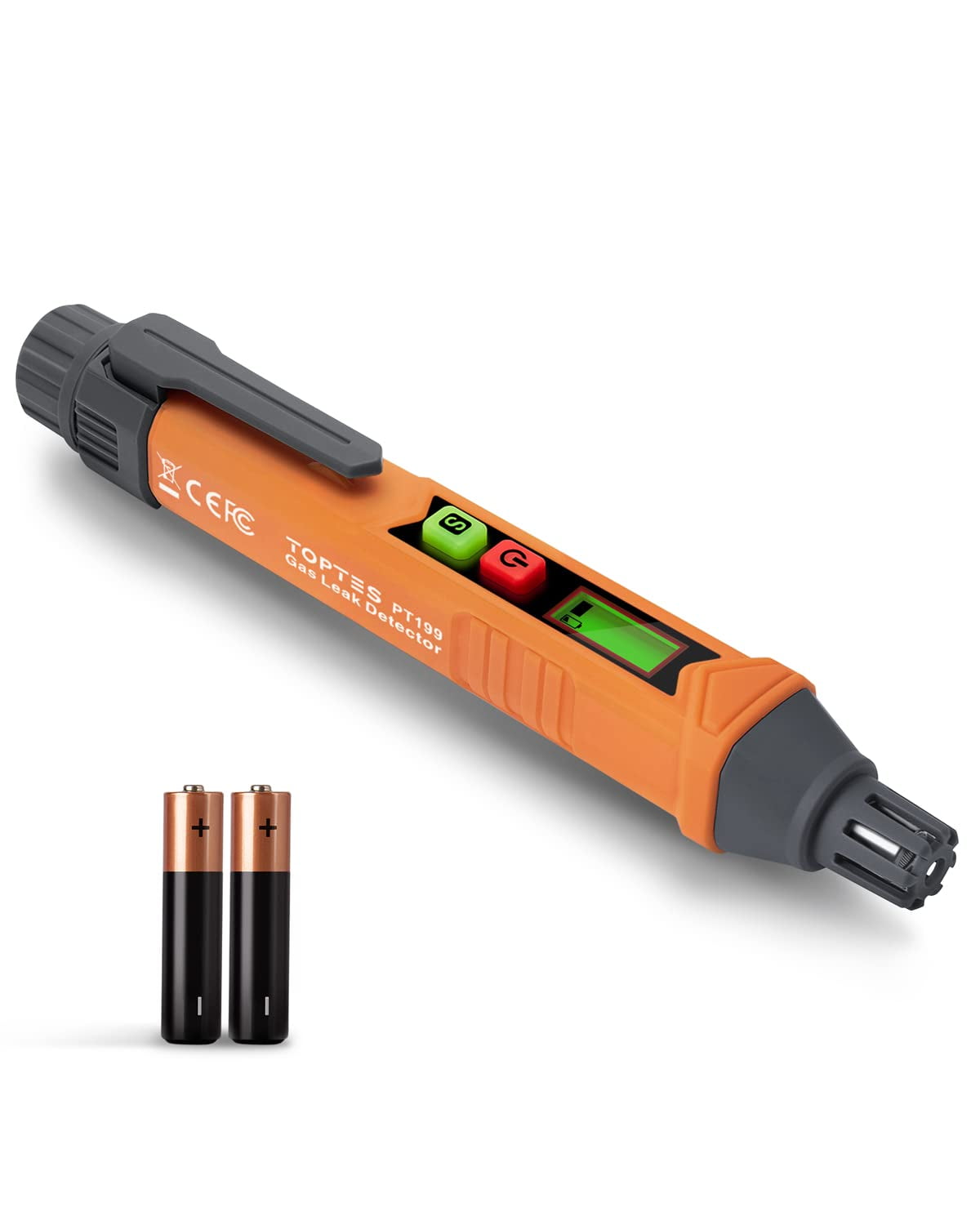 TOPTES Gas Leak Detector Portable Natural Gas Methane Propane Butane ...