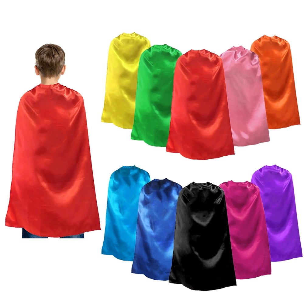 TOPTIE 10 Pack Satin Superhero Capes, Halloween Festival Event Costumes ...