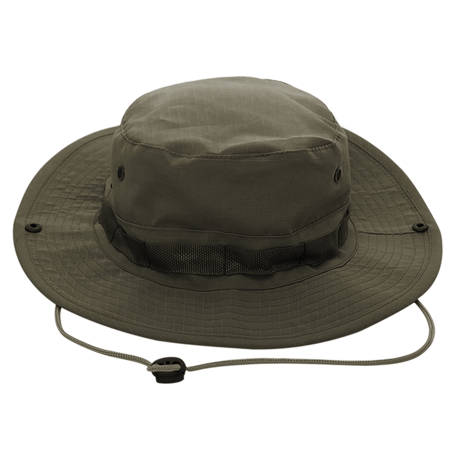 TOPTIE Fishing Hat Wide Brim Bucket Boonie Hat with Chin Strap for ...