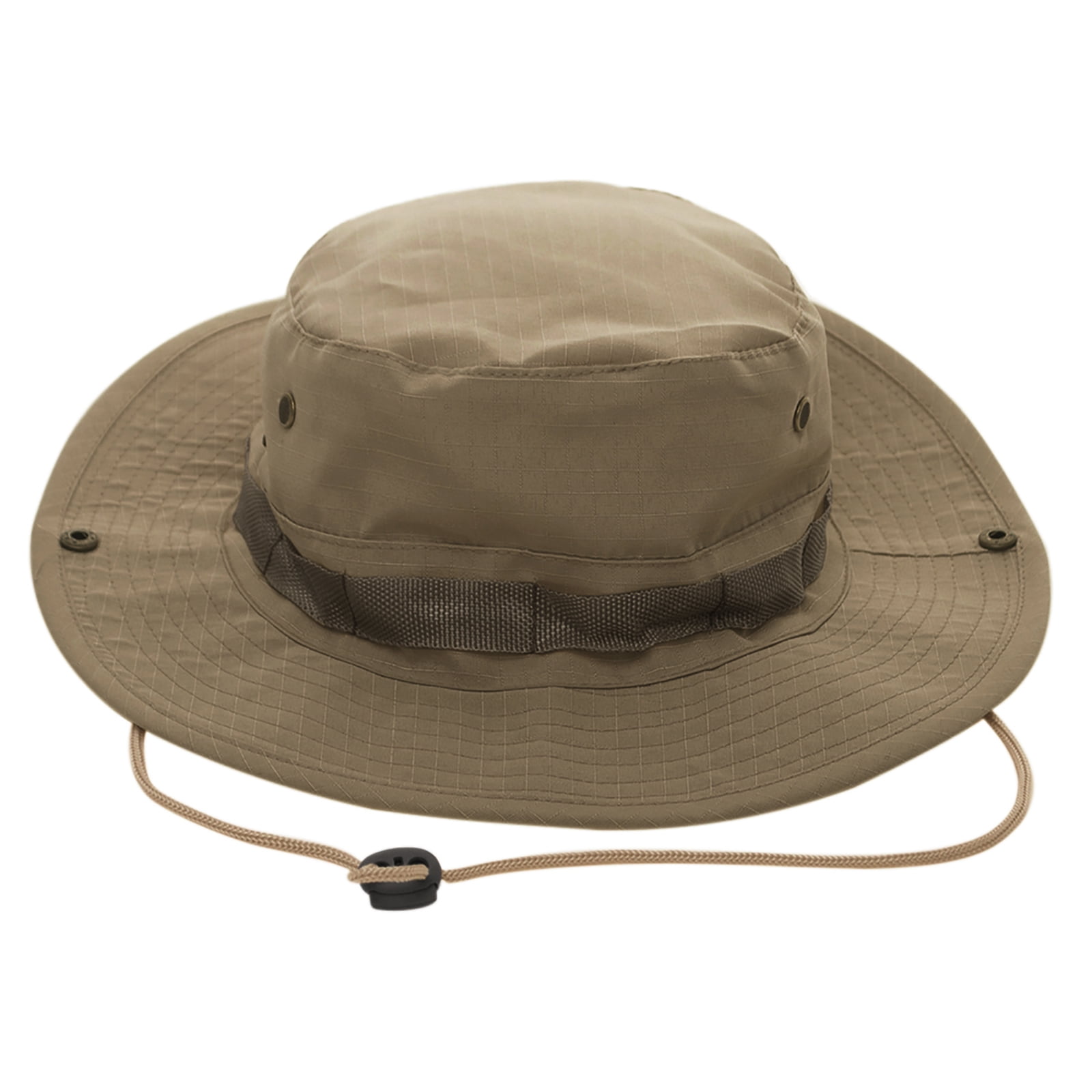 TOPTIE Fishing Hat Wide Brim Bucket Boonie Hat with Chin Strap for ...