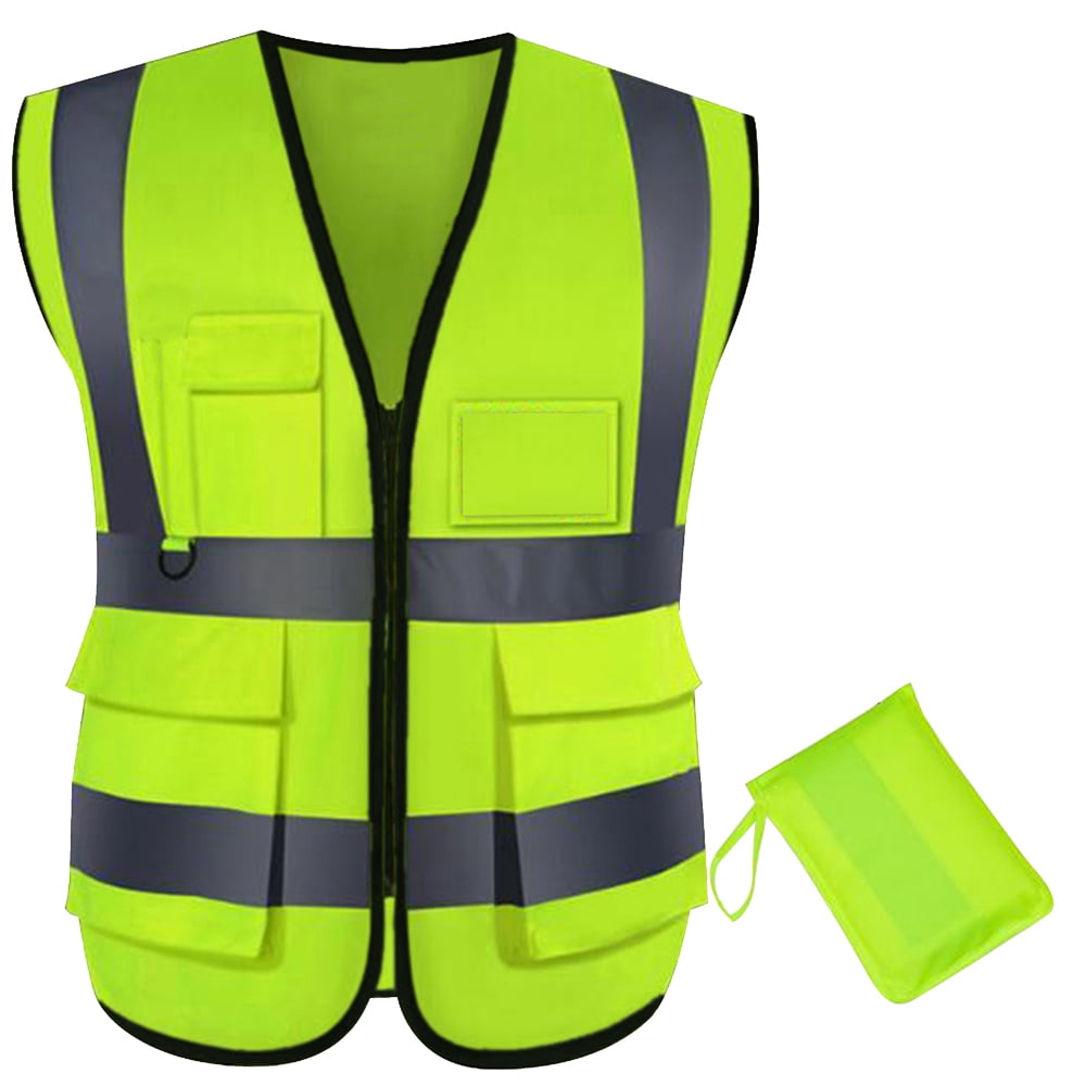 TOPTIE High Visibility Breathable Safety Vest Reflective Uniform Vest ...