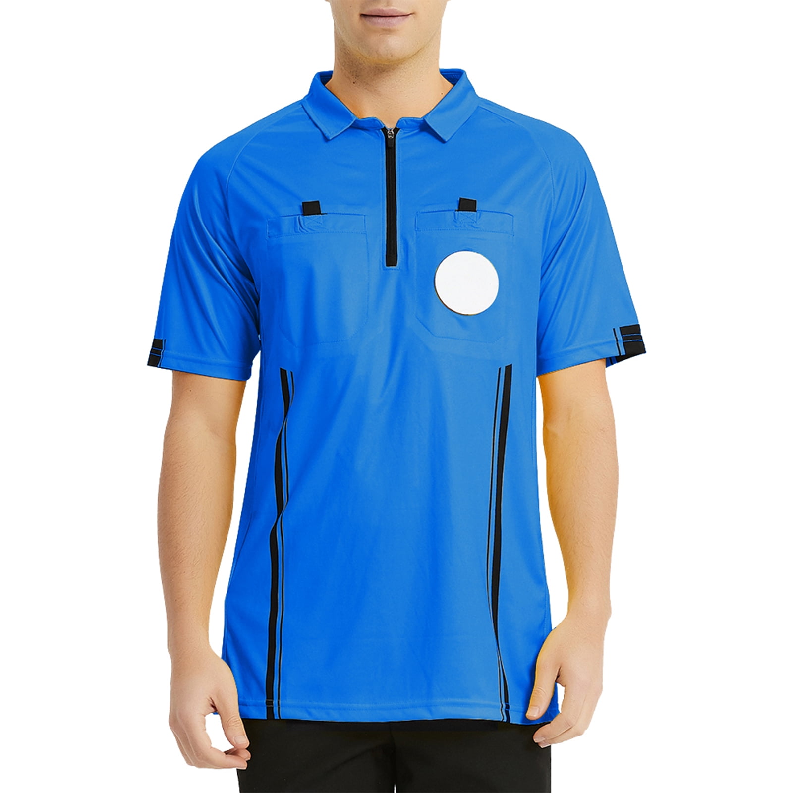 TOPTIE Men\'s Soccer Referee Jersey Officials Pro Short Sleeve Referee ...