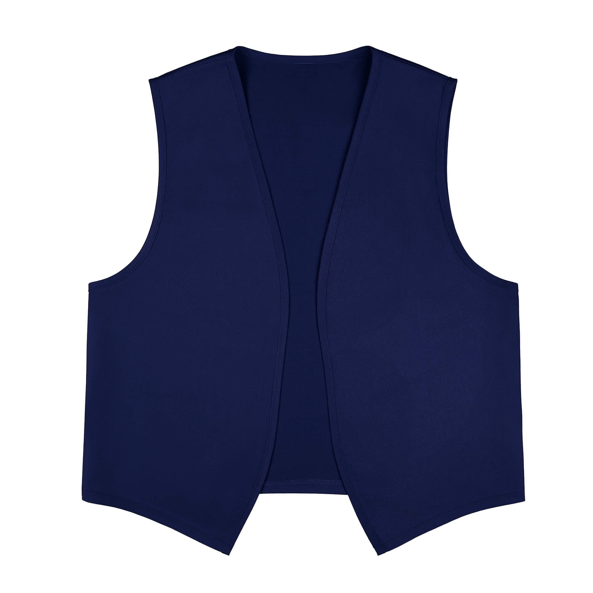TOPTIE No Pocket Unisex Vest Victorian Waistcoat Peasant Costume Vest Volunteer Work Vest-Navy-L ...