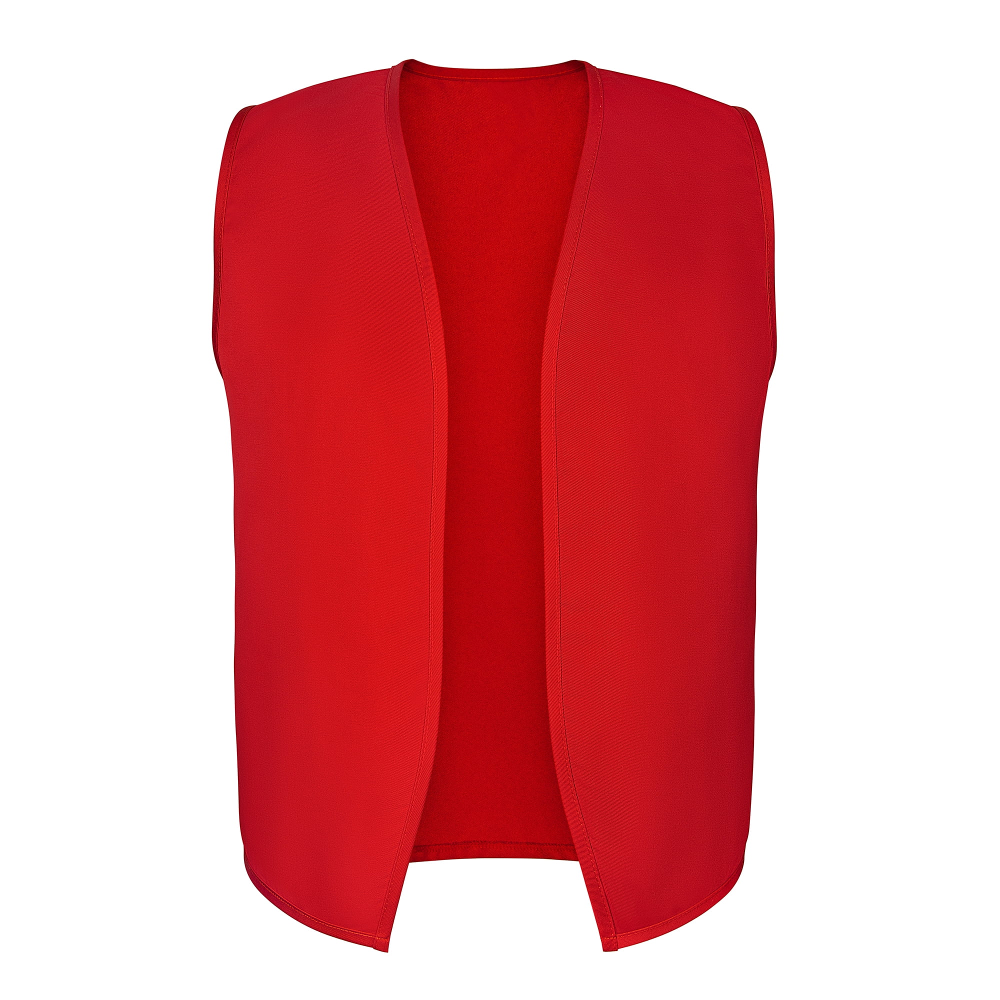 TOPTIE No Pocket Unisex Vest Victorian Waistcoat Peasant Costume Vest Volunteer Work Vest-Red ...