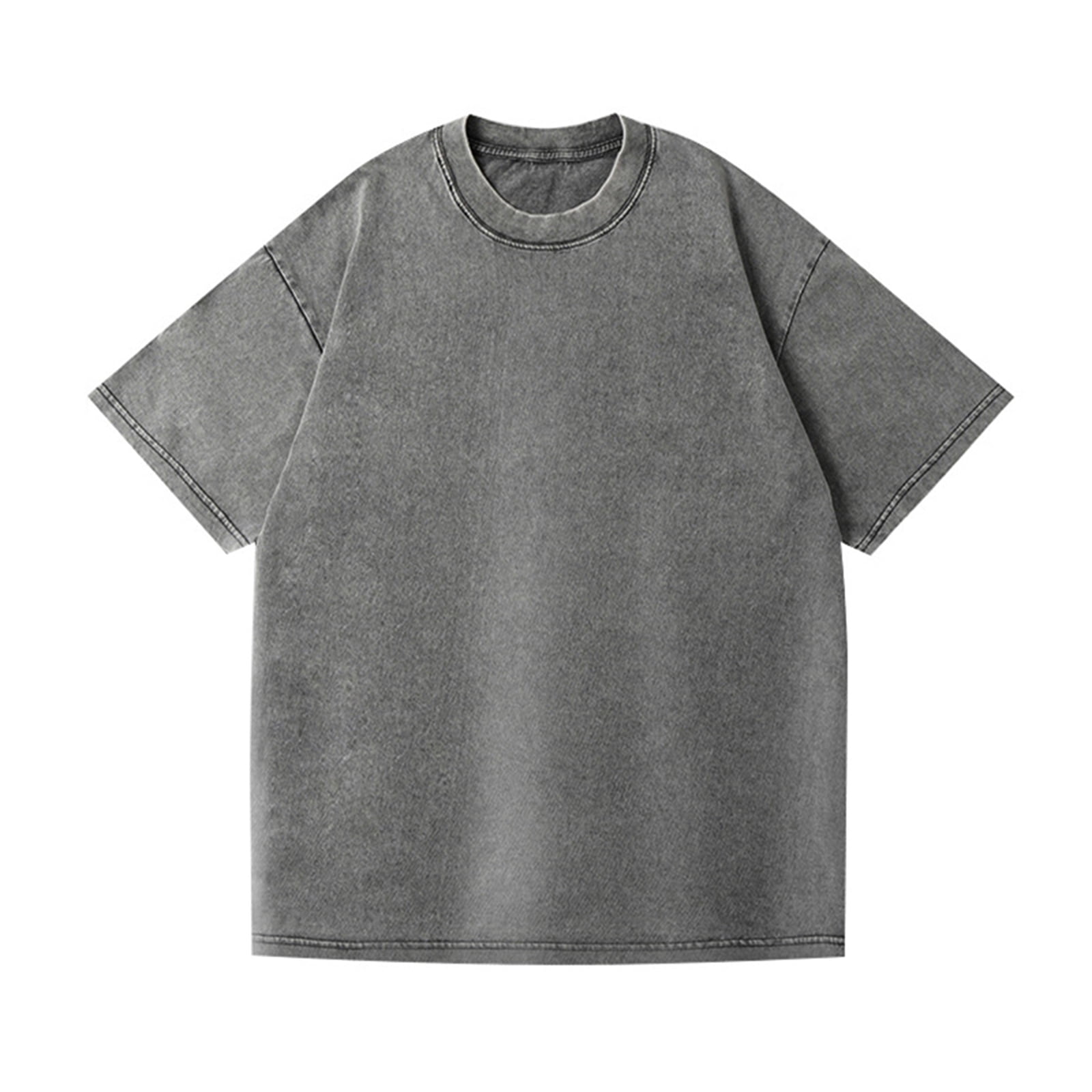 TOPTIE Oversized T Shirt Cotton Vintage Washed Tee Loose Fit Unisex ...