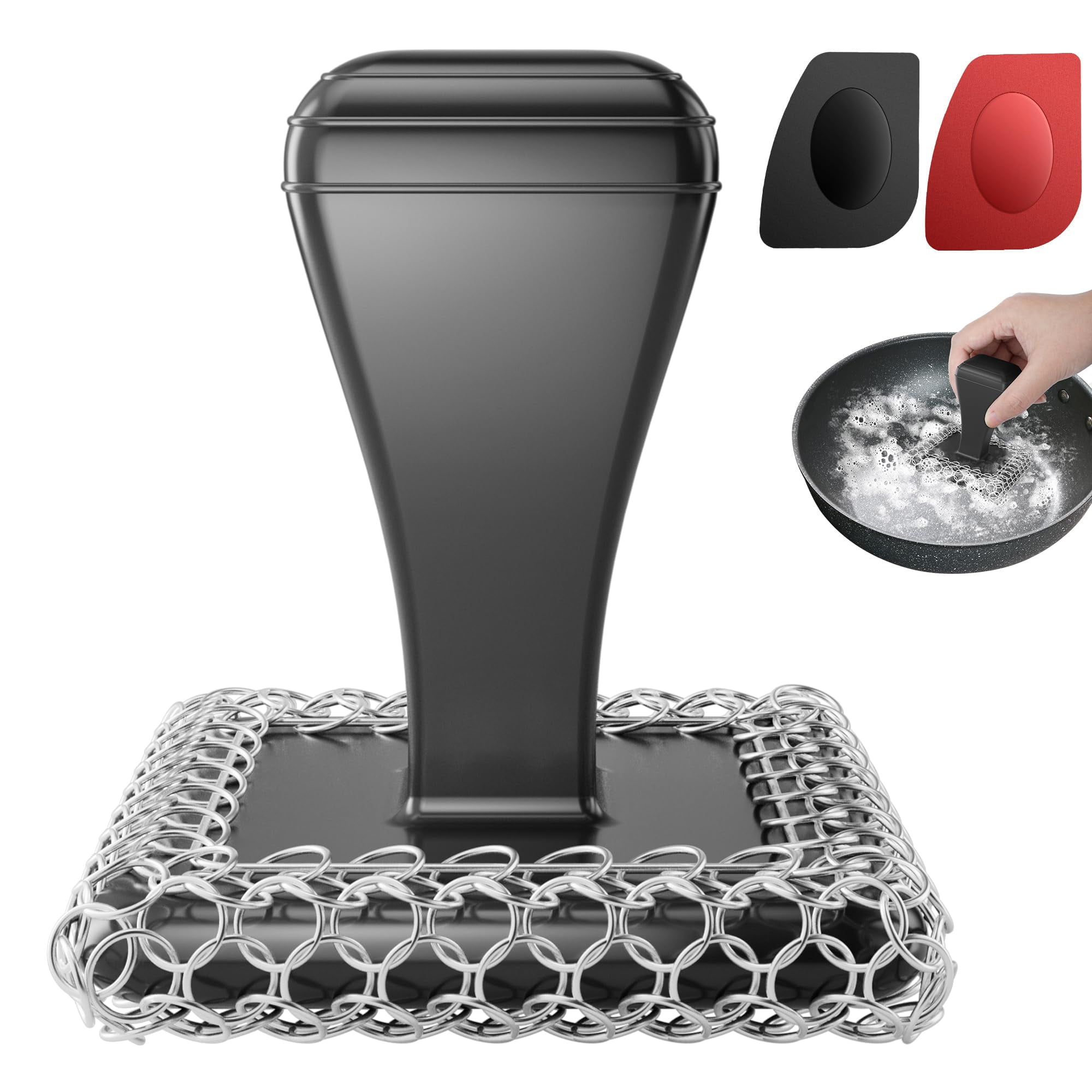 TOPULORS Cast Iron Scrubber & Cleaner Scraper Kit - Upgraded 316L ...