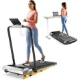 TOPUTURE Foldable Walking Pad with Incline, 2 in 1 Folding Treadmill ...