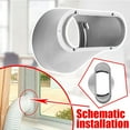 TOPUUTP Portable AC Exhaust Hose Universal Mobile Air Conditioner Vent ...