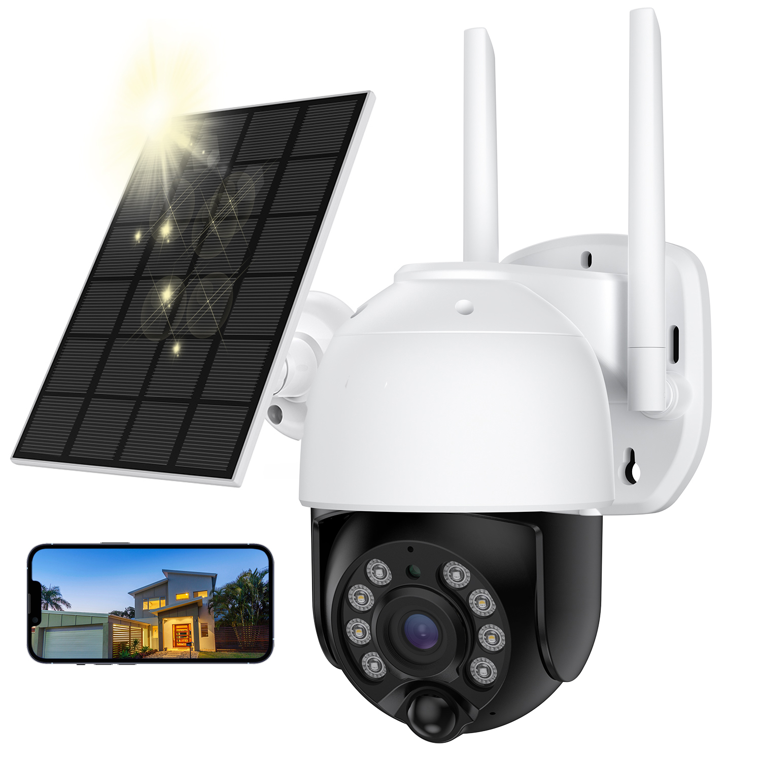 LaView LV-PWR362B-U ONE PT Digital Wireless Indoor Security Camera with ...