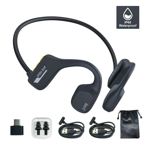 TOPVISION Bone Conduction Swim Headphones, Open Ear Wireless Bluetooth ...