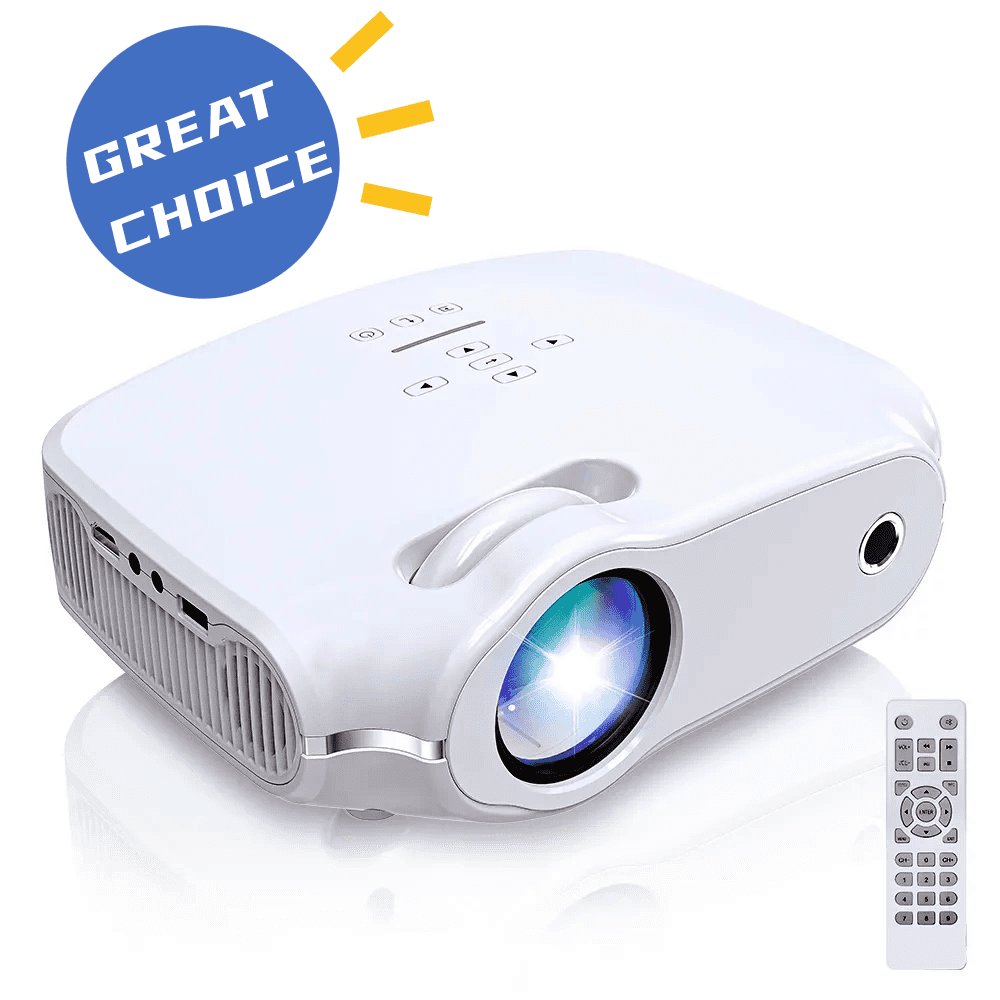 TOPVISION Mini Projector, 7500L Home Theater Video Projector, 1080P ...