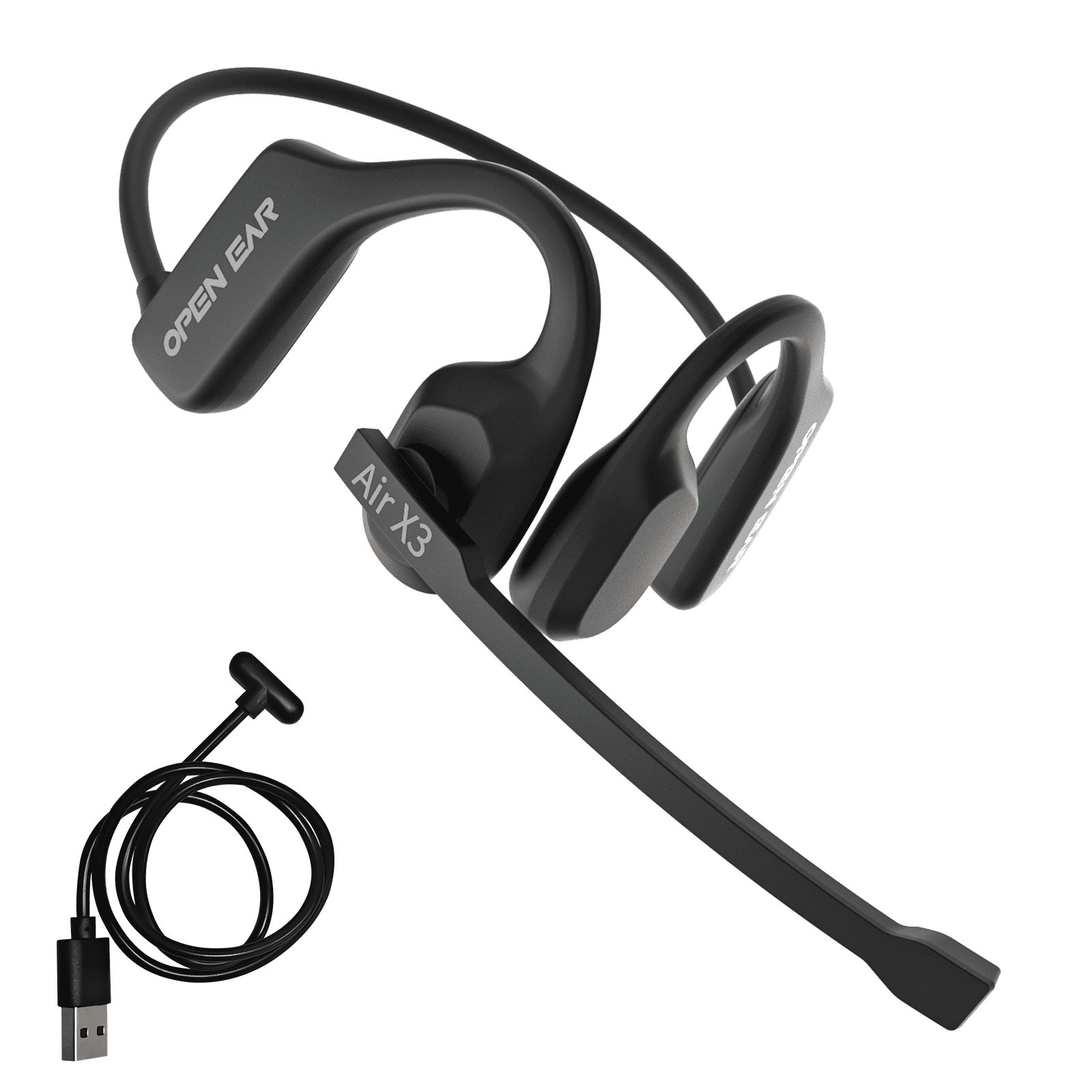 TOPVISION Open-Ear Bluetooth Headphones, Air Conduction Headset with ...