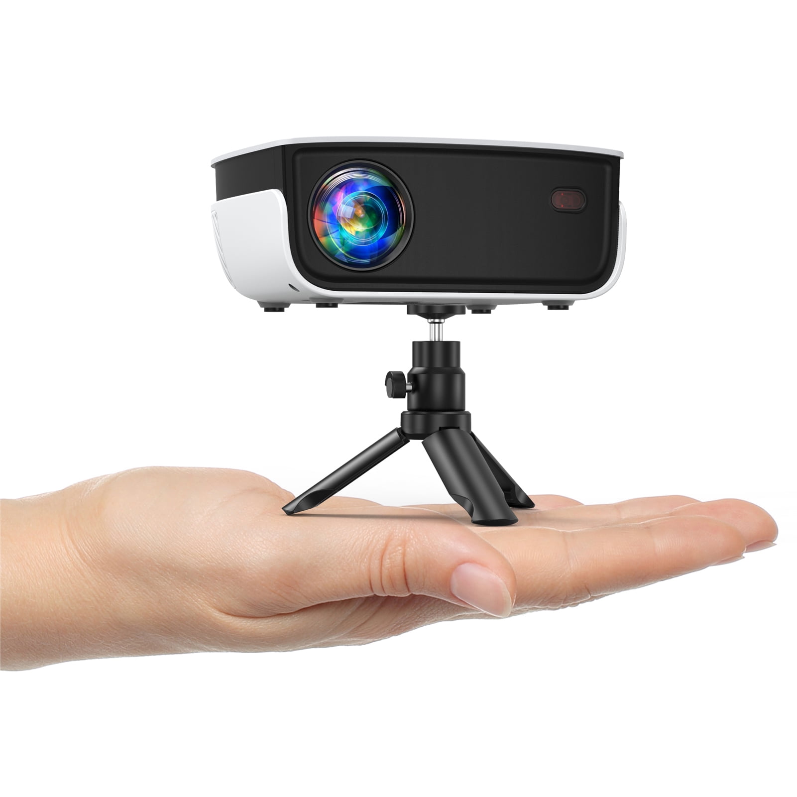 TOPVISION Mini Projector, 720P Portable Outdoor Projector with 100 ...