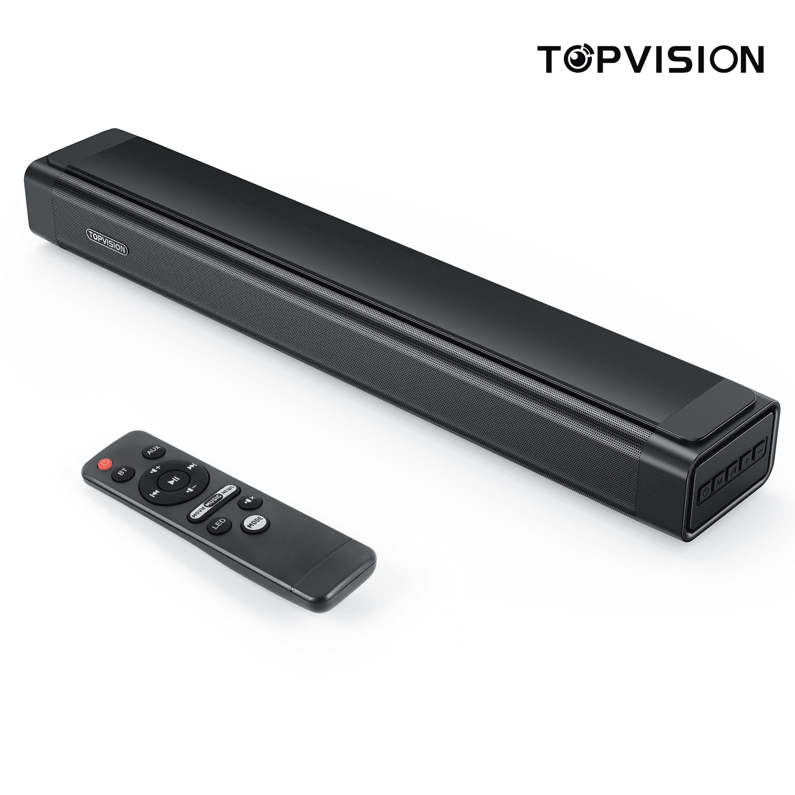 "TOPVISION 21"" Sound Bar with Bluetooth 5.0, LED Light, 3D Surround ...