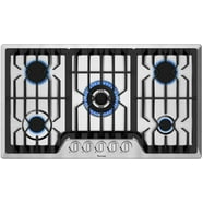 Gasland Chef 36 in. NG/LPG Convertible Gas Cooktop in Porcelain Enamel ...