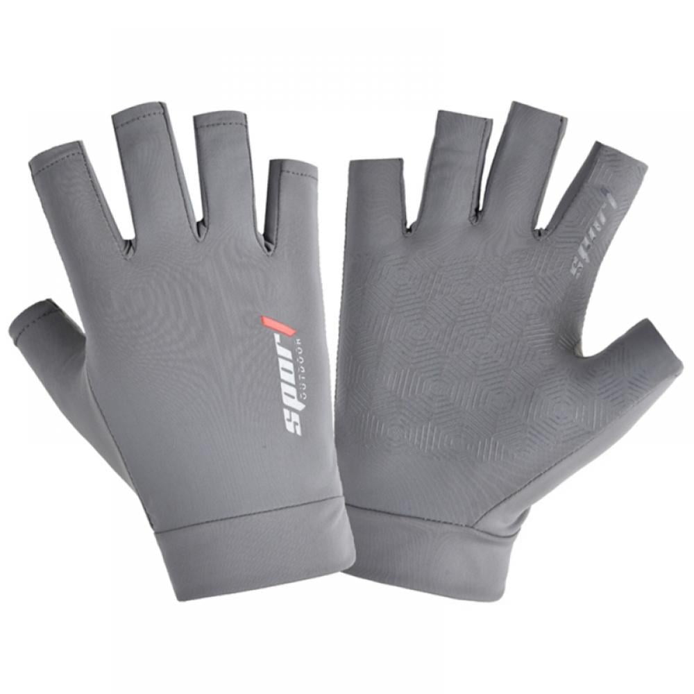 TOPWONER Fingerless Cycling Gloves, UPF 50+, Anti-Slip, Breathable, for ...