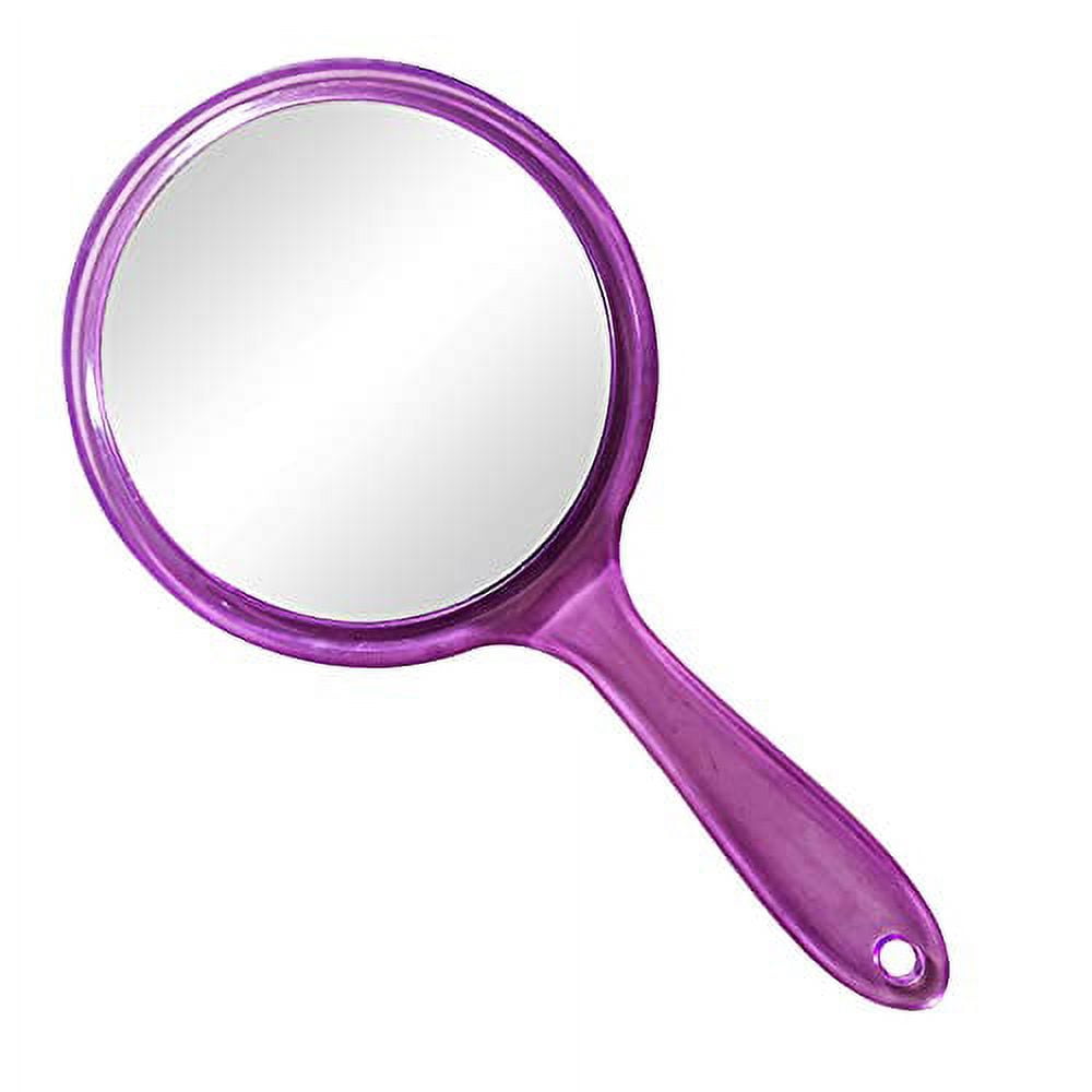 TOPYHL Makeup Hand Mirror, Double-Sided 3X 1x Magnifying Large Travel ...