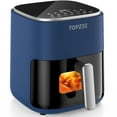 TOPZEE Air Fryer 12-in-1, 5.5-QT Compact Large Air Fryer with 360° Hot ...