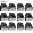TORCHSTAR 12 Pack Outdoor Waterproof LED Solar Lights, Night Mounted ...