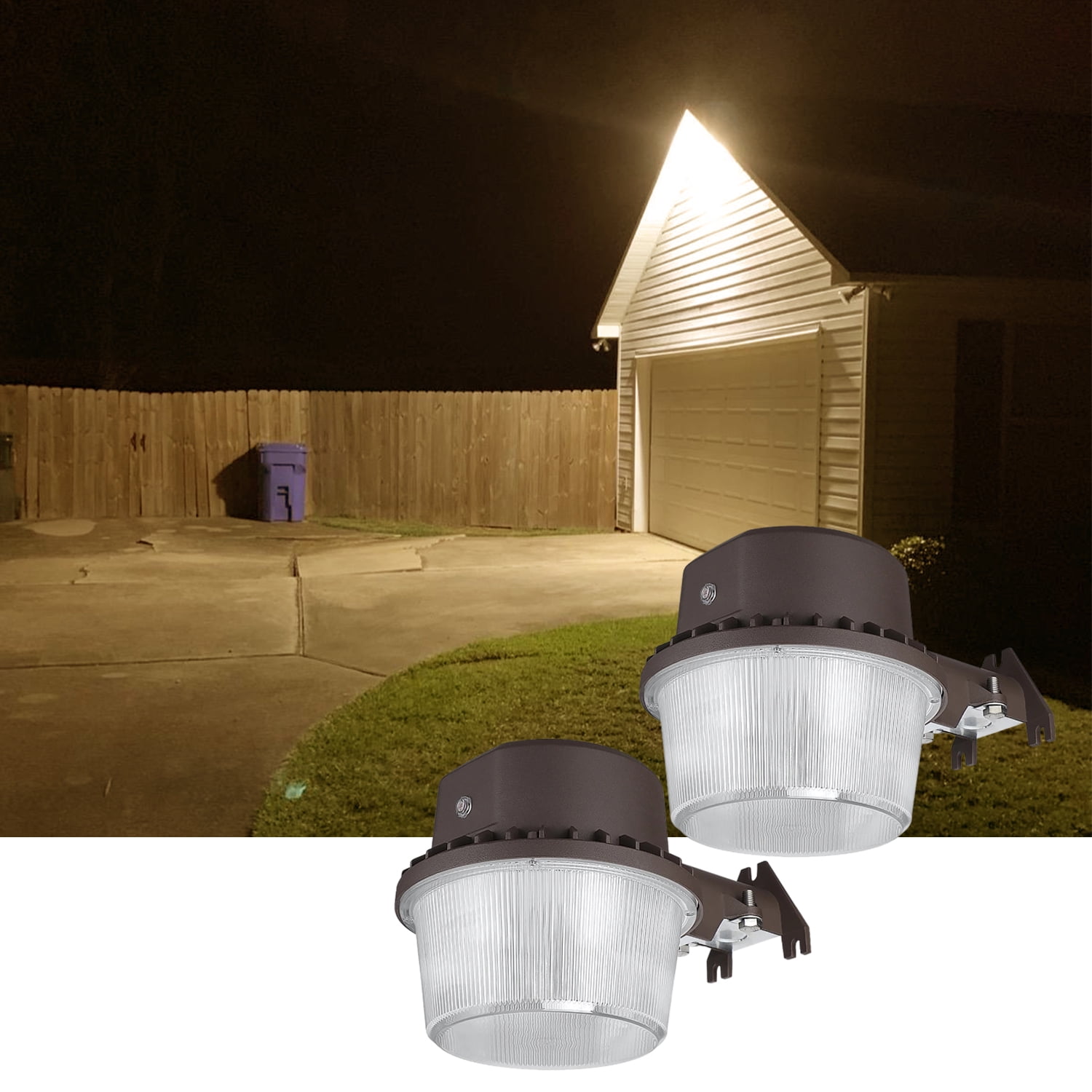 TORCHSTAR 2 Pack LED Barn Light, Dusk to Dawn Area Lights with ...
