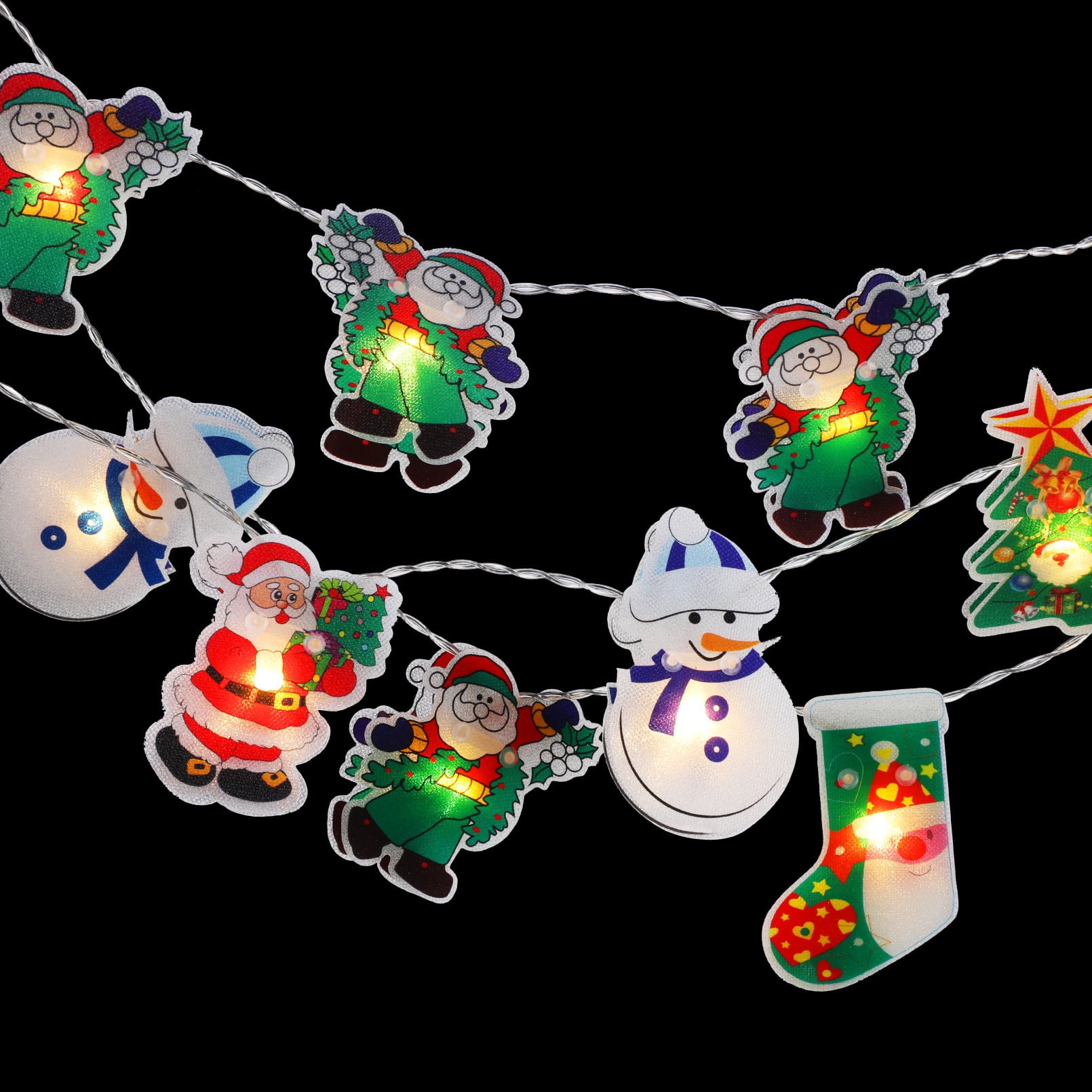 TORCHSTAR 20 LEDs Christmas Decoration LED Hanging Lights, 3D Mini ...